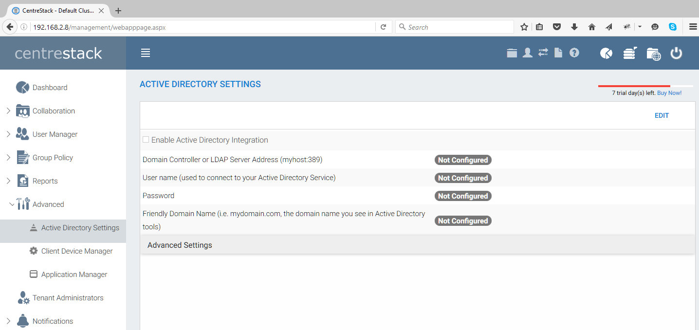 Web Based Management Console — Deployment Guide 7.12 documentation